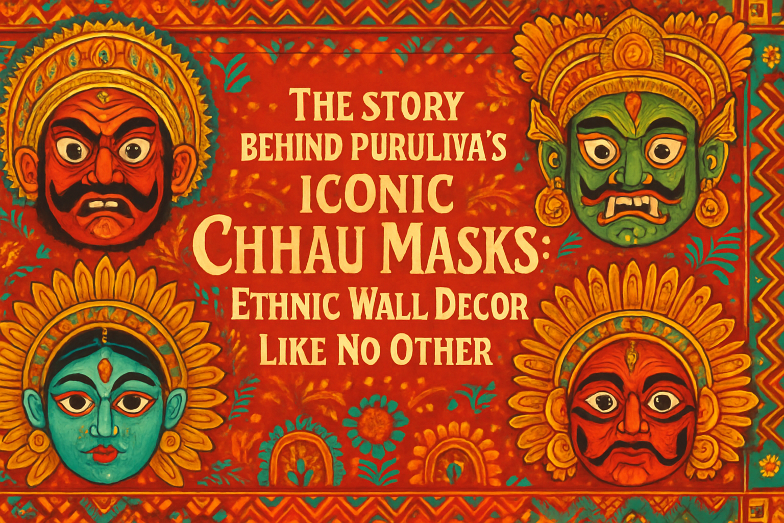 The Story Behind Puruliya’s Iconic Chhau Masks: Ethnic Wall Decor Like – Karukarjo